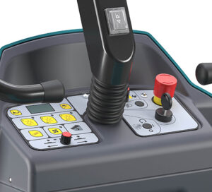 Tennant S680 Compact Battery Ride-On Sweeper - PowerVac